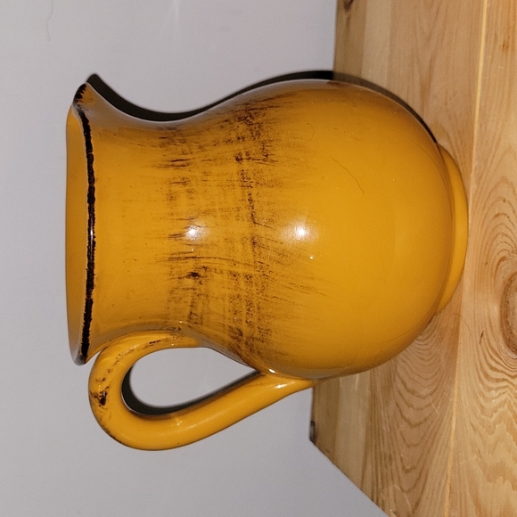 Vintage | Kitchen | Vintage Mustard Yellow Italian Pitcher | Poshmark